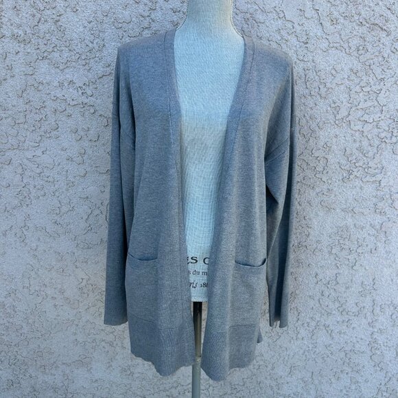 Time and Tru | Sweaters | Nwt Womens Open Front Cardigan Sweater L Gray ...